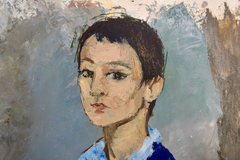 René Genis - "Le Gilet Bleu” The Blue Jacket For Sale at 1stDibs