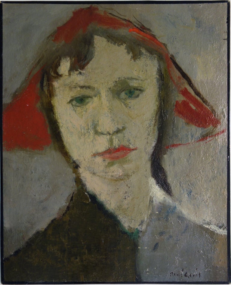 René Genis - Woman of Art Deco - Original Oil painting, Handsigned sur ...