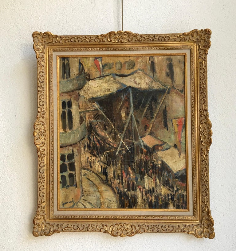 René Guinand - Party in the old town, Geneva For Sale at 1stDibs