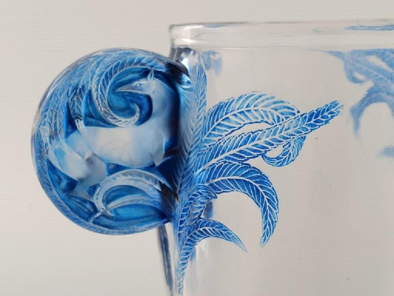 René Lalique, France, Rare "Yvelines" Vase in Art Glass at 1stDibs