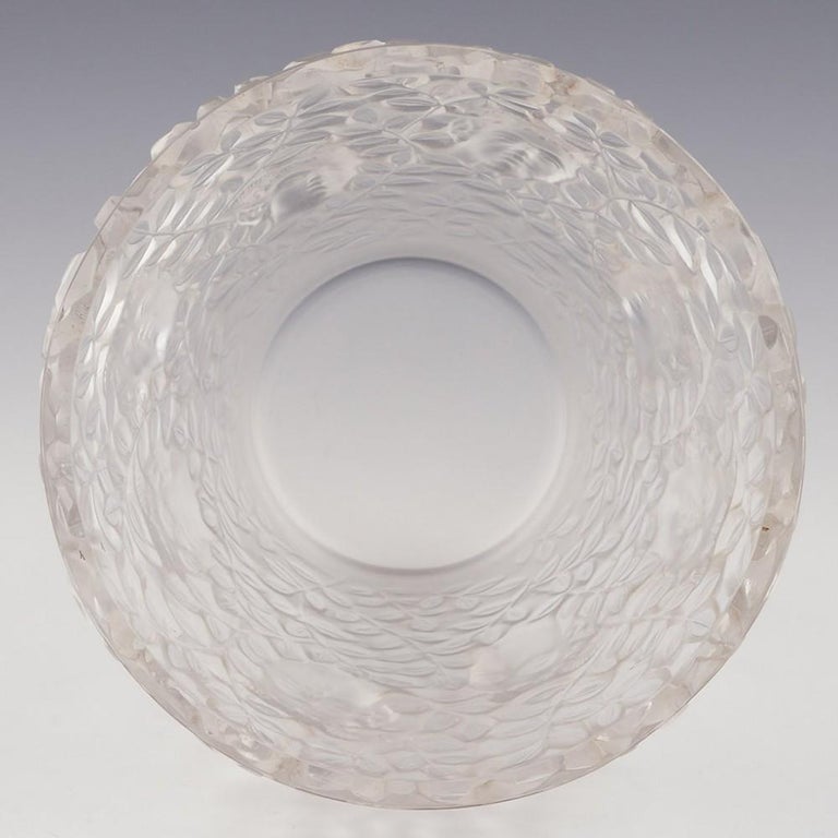Rene Lalique 1938 Art Deco Silenes Glass Vase Repeating Classical Faun ...