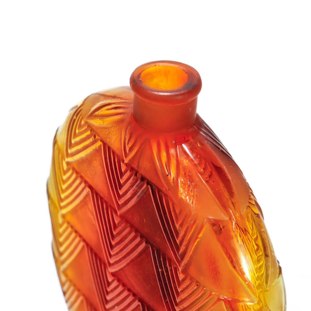 Rene Lalique Art Deco Glass Flacon or Bottle for Worth "Vers le Jour ...