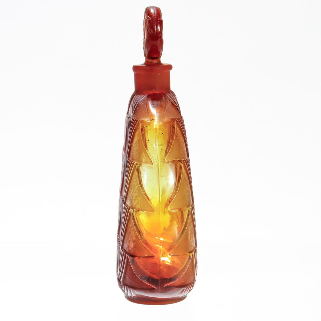 Rene Lalique Art Deco Glass Flacon or Bottle for Worth "Vers le Jour ...
