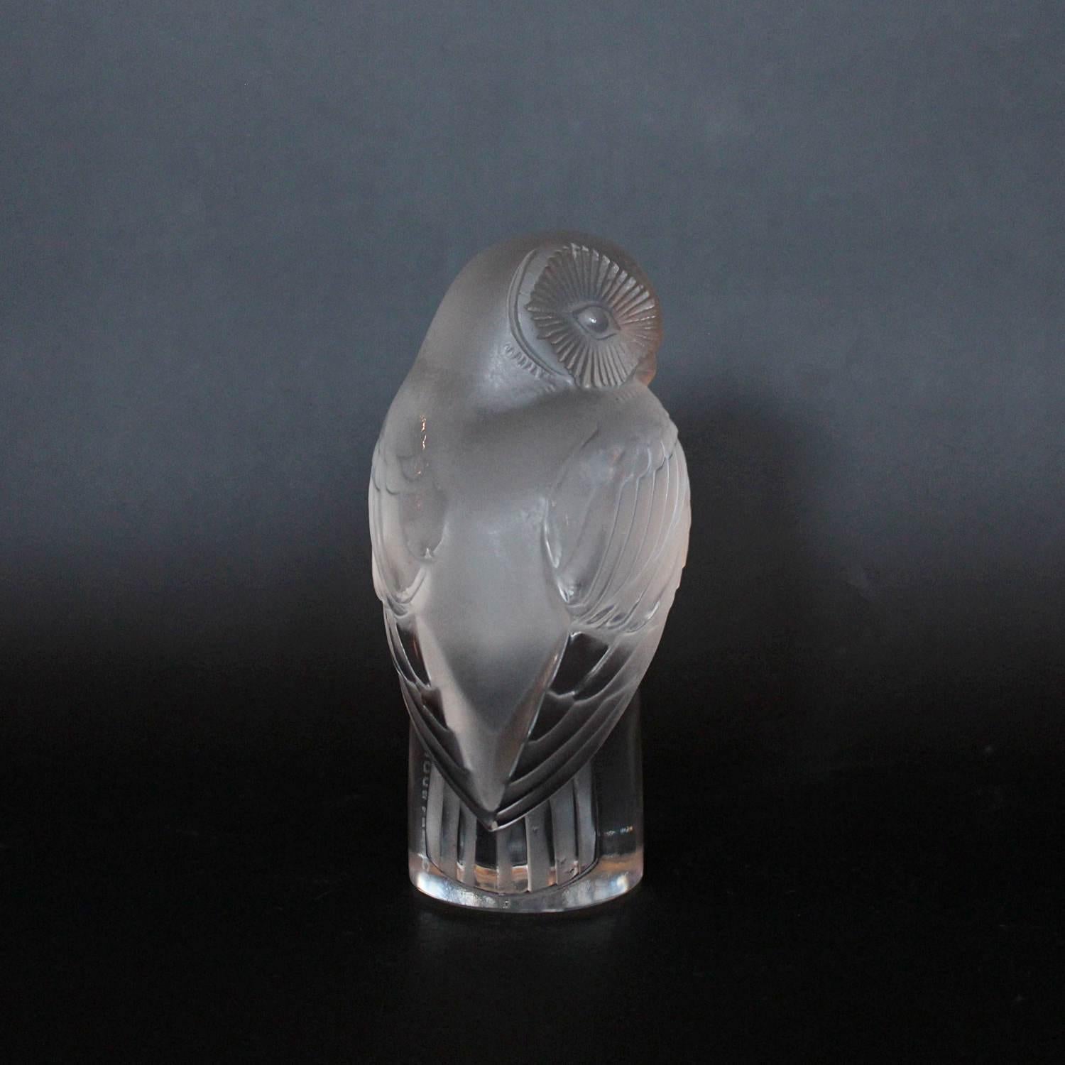 Rene Lalique Chouette Paperweight at 1stDibs | chouette lalique