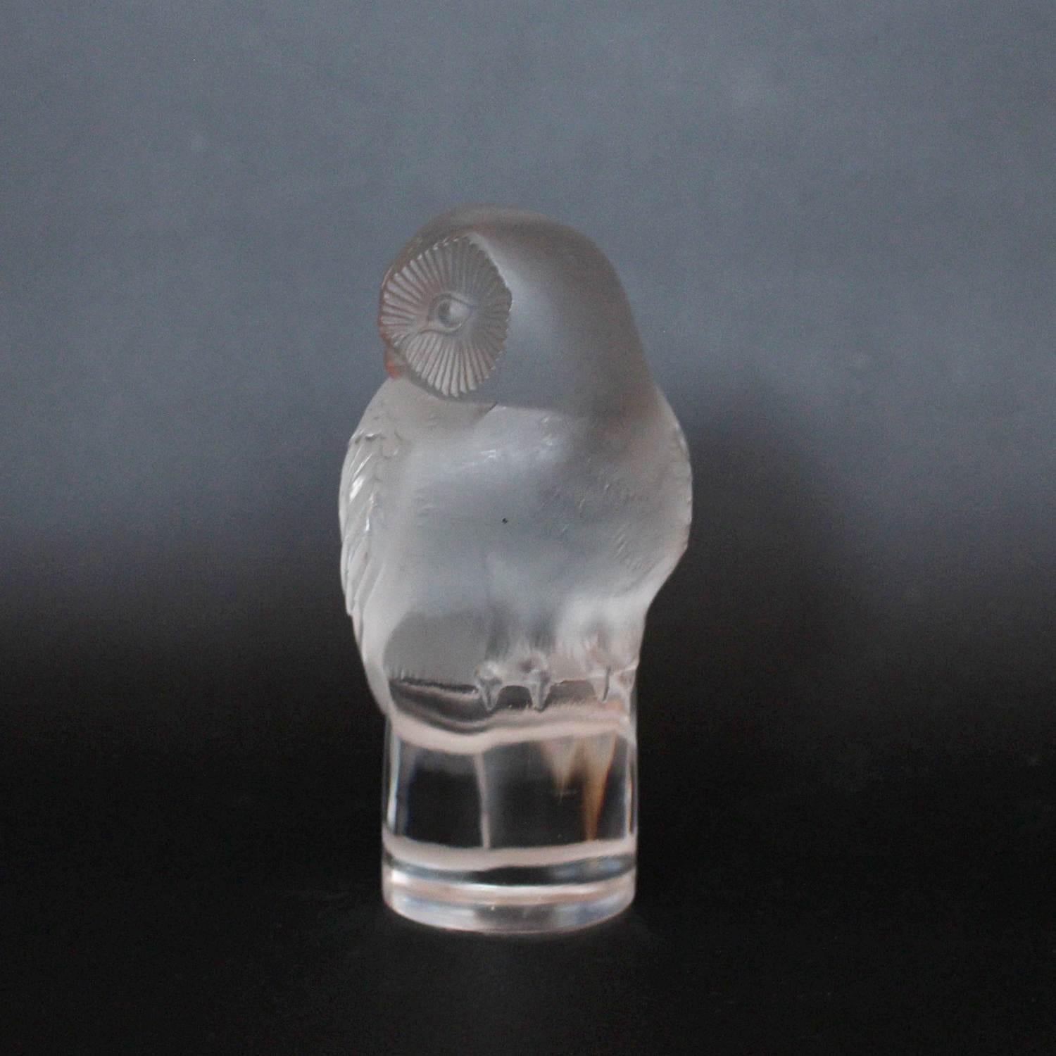 Rene Lalique Chouette Paperweight at 1stDibs | chouette lalique