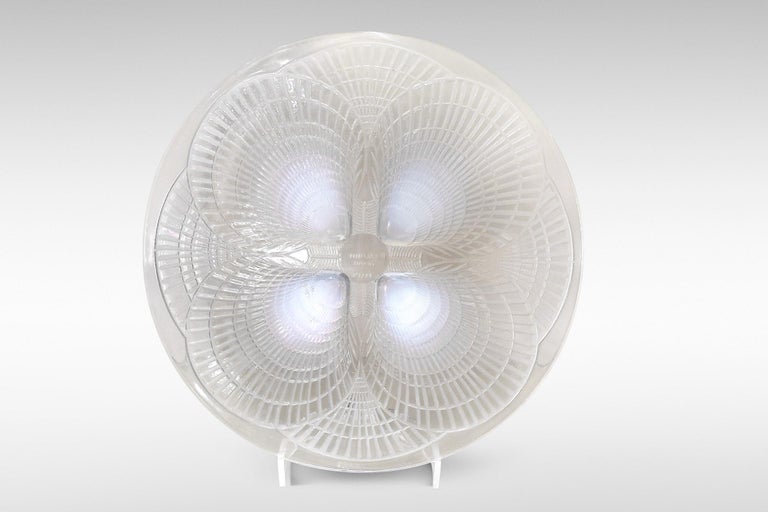Rene Lalique 'Coqilles No 1' Art Deco Charger For Sale at 1stdibs