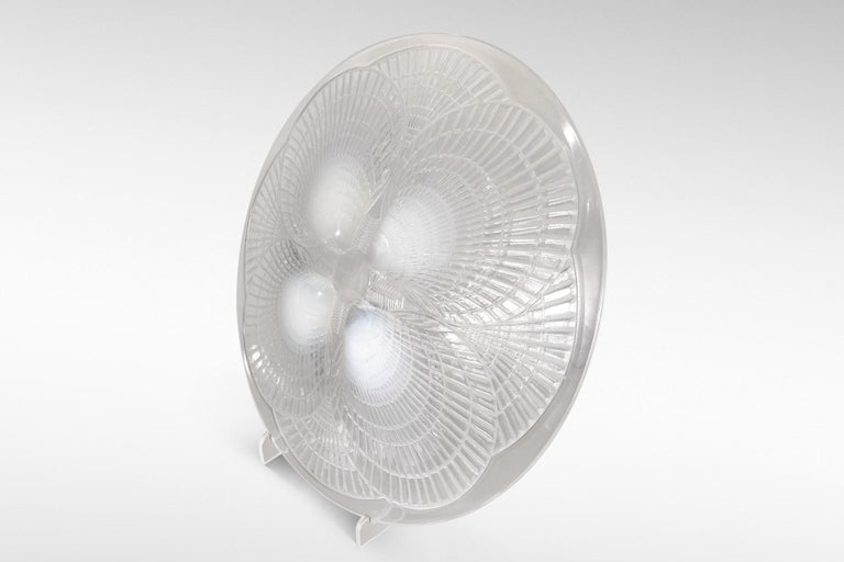 Rene Lalique 'Coqilles No 1' Art Deco Charger For Sale at 1stdibs