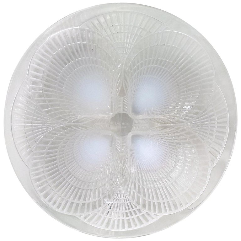 Rene Lalique 'Coqilles No 1' Art Deco Charger For Sale at 1stdibs