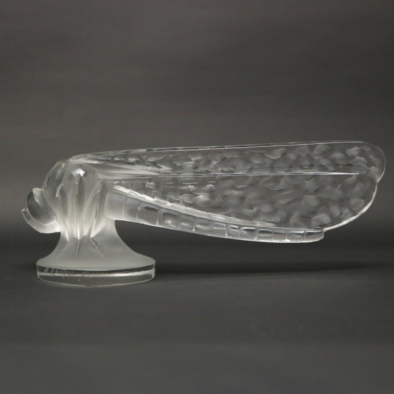 Rene Lalique Glass 'Petite Libellule' Car Mascot at 1stDibs