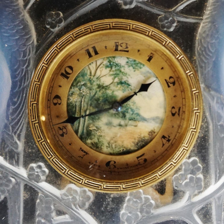 René Lalique "Inséperables" Art Deco Glass Clock French, Circa 1930 at ...