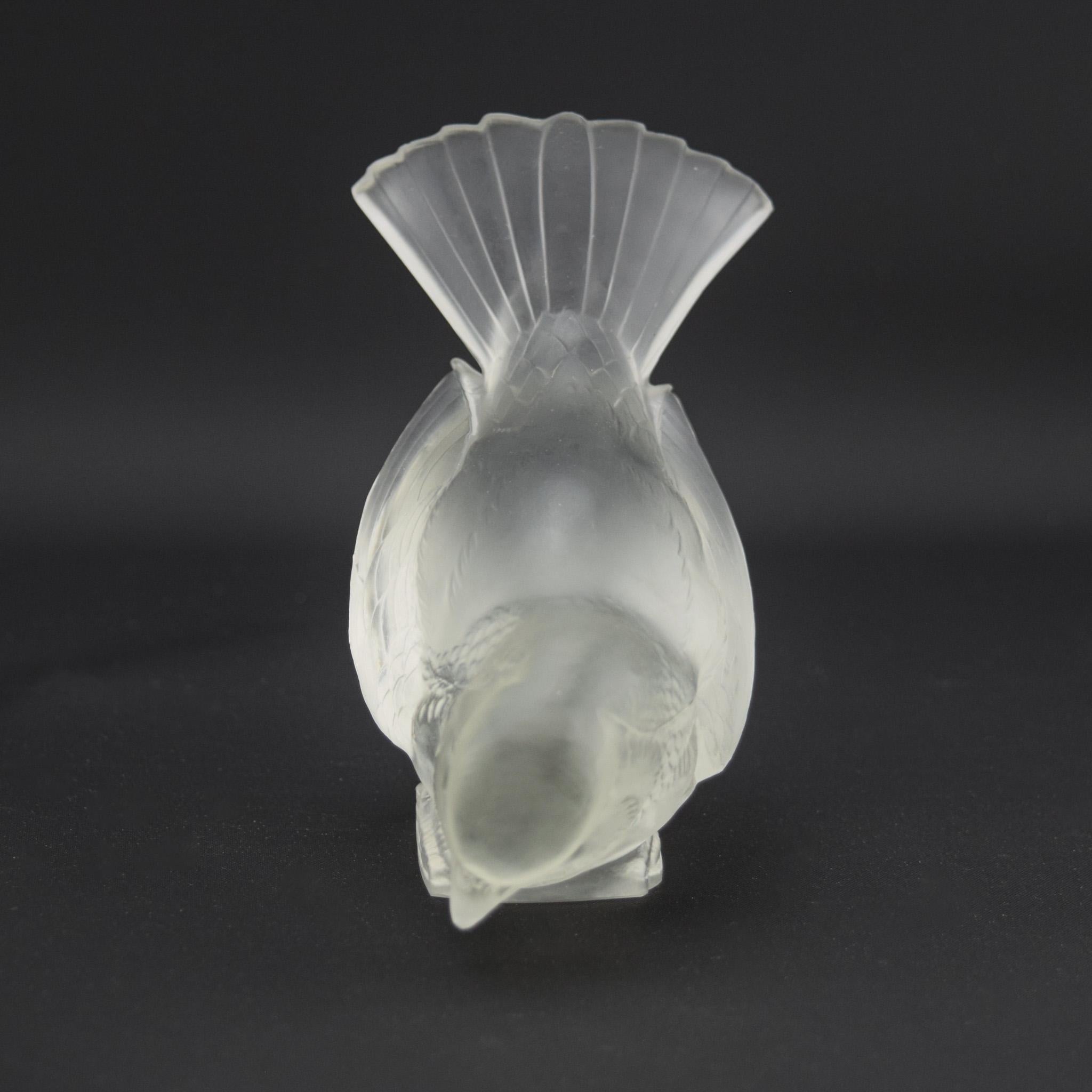 Rene Lalique Moineau hardi paperweight C1929 For Sale at 1stDibs