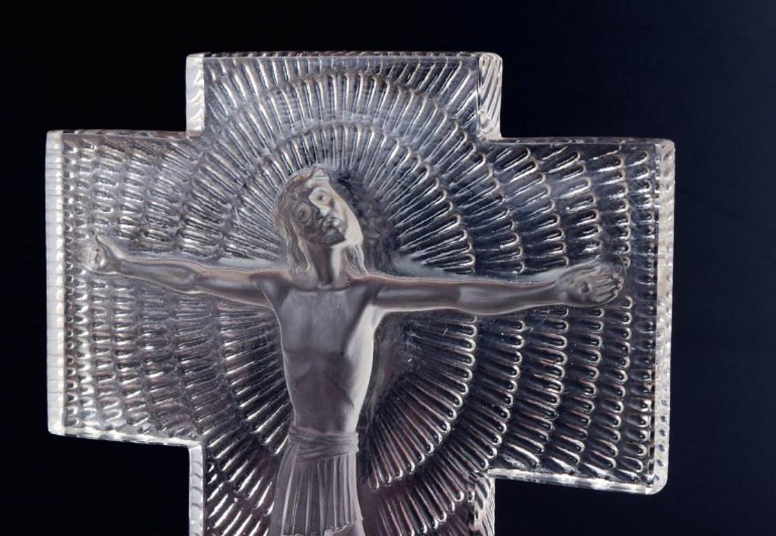 Rene Lalique, rare and early sculpture of Christ on the cross. 1930s ...