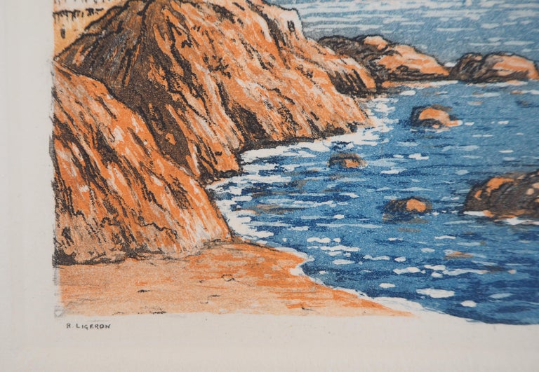 René Ligeron - La mer méditerranéenne : La maison près de la plage ...