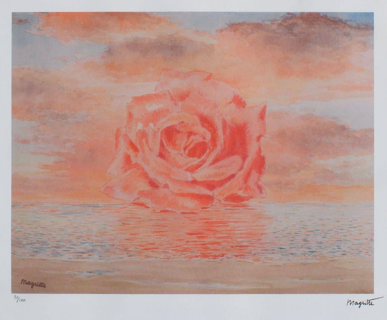 René Magritte - Invitation for a trip. 90/100, 36x45 cm For Sale at 1stDibs
