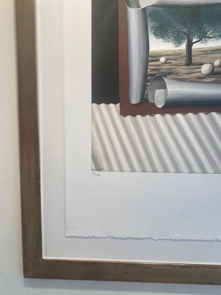 René Magritte - Le Bonheur du Soir - original Magritte lithograph ...