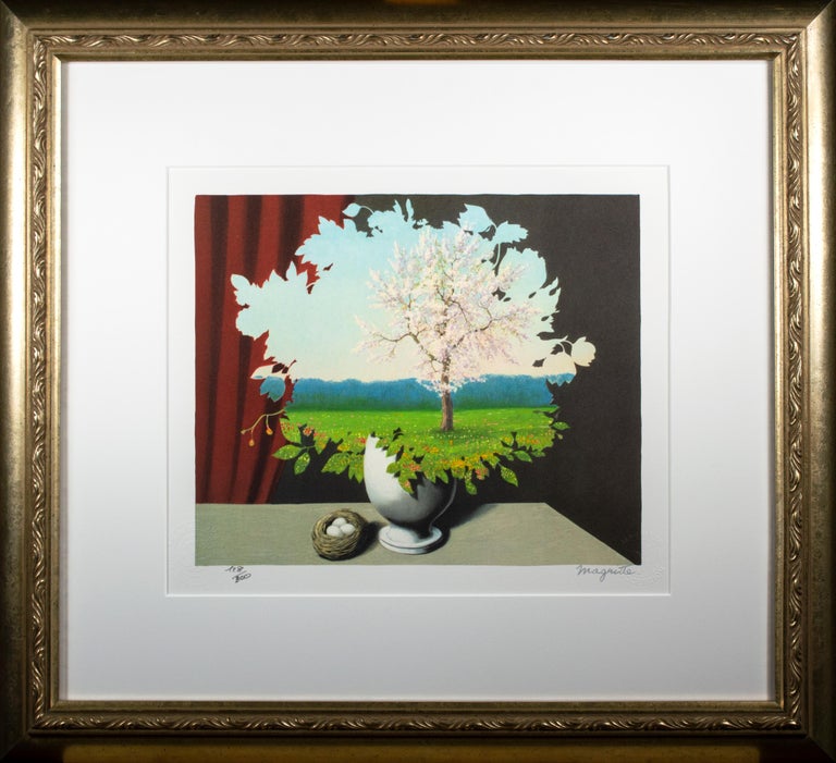 René Magritte - "Le Plagiat (Plagiarism)," Lithograph after the 1940 ...