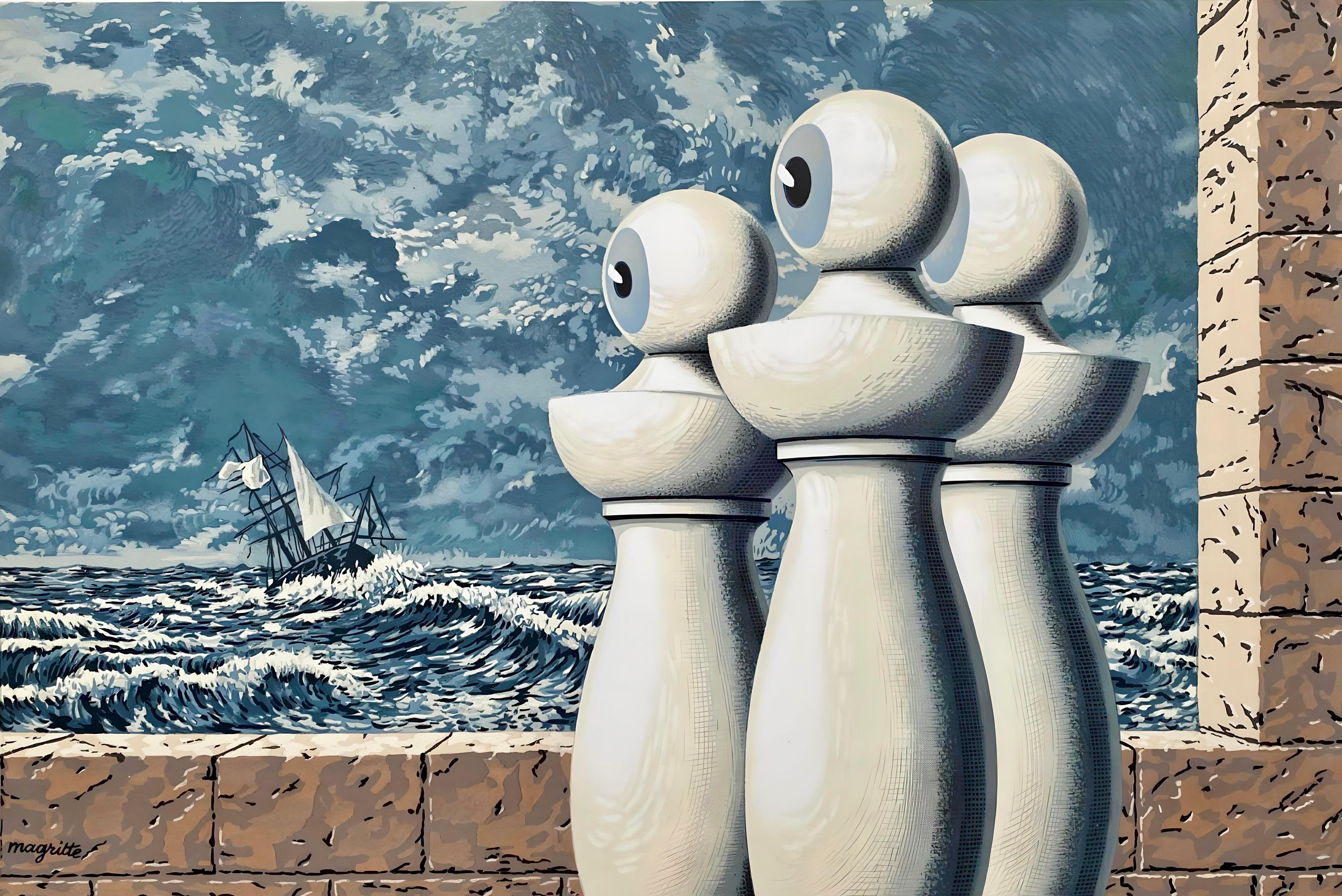 Magritte, La Traversée Difficile (after) For Sale at 1stDibs