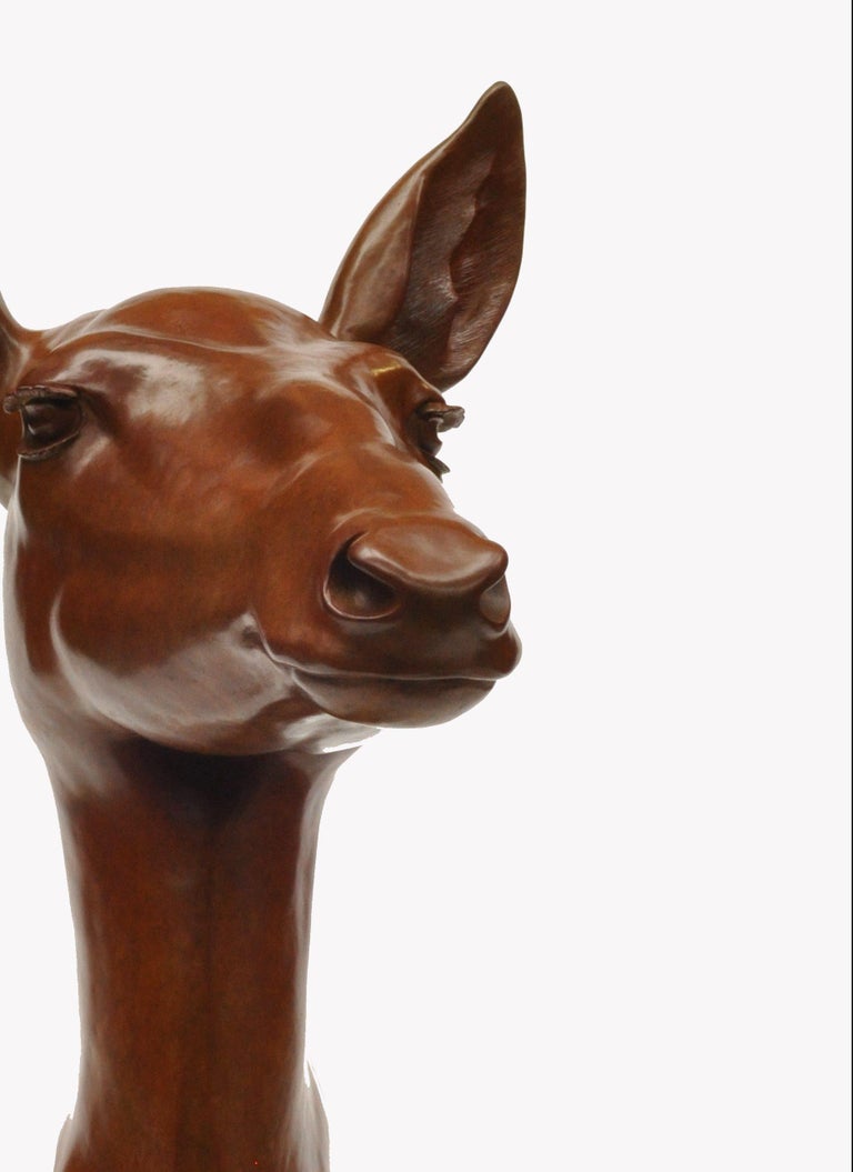 Renée Marcus Jannsen - Phebe Red Deer Bronze Sculpture Contemporary Art ...