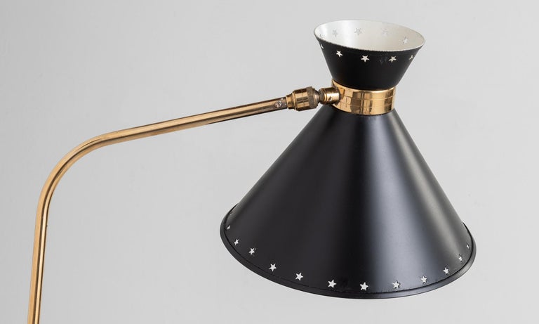 Rene Mathieu Floor Lamp, France, circa 1950 For Sale at 1stDibs