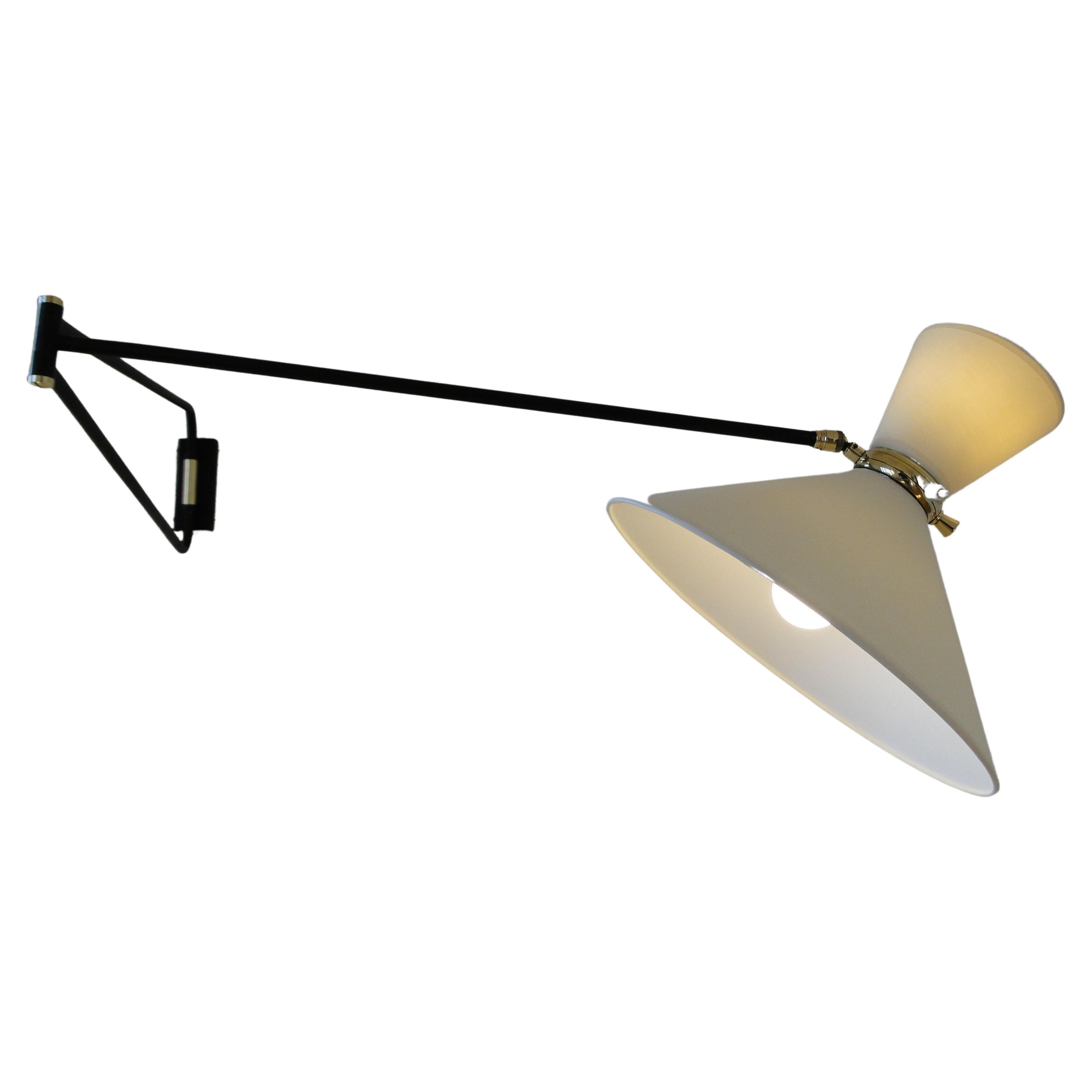 Rene Mathieu Extra Large Vintage Double Arms Adjustable Diabolo Wall ...