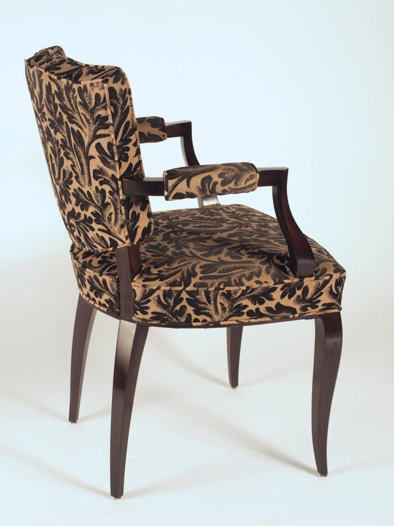 Rene Prou Pair of Open-Sided Armchairs For Sale at 1stDibs