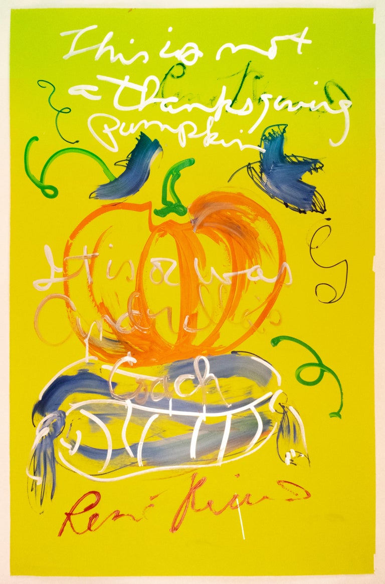 Rene Ricard - This is not a Thanksgiving pumpkin Rene Ricard FRAMED ...