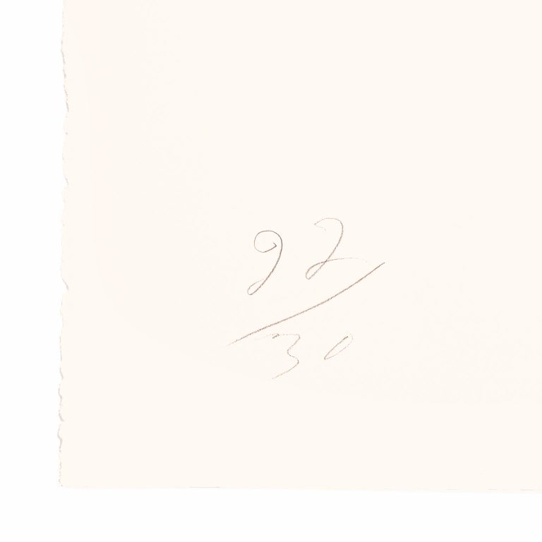 Rene Ricard - Gigi: red black abstract print with poetry based on 1950s ...