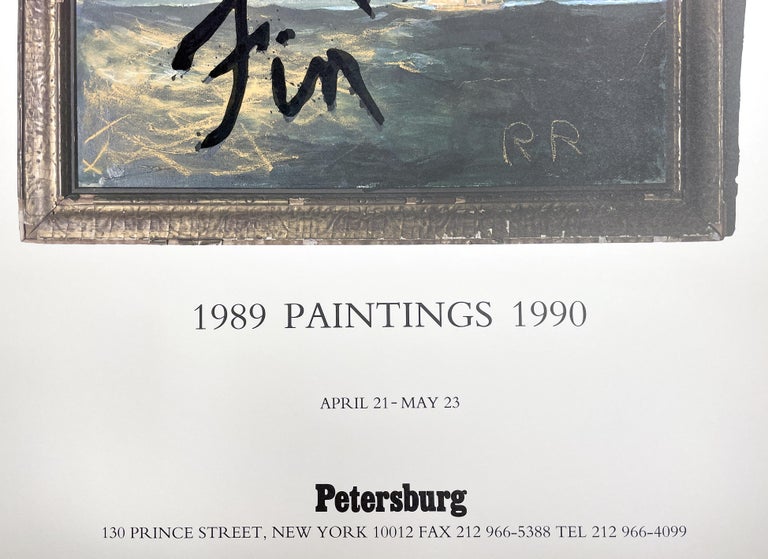 Vintage Rene Ricard Mal de Fin: Paintings 1989-1990 poster with poetry ...