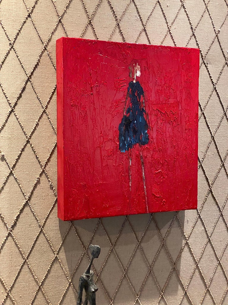 René Romero Schuler - Chyan figurative oil painting woman skeleton ...