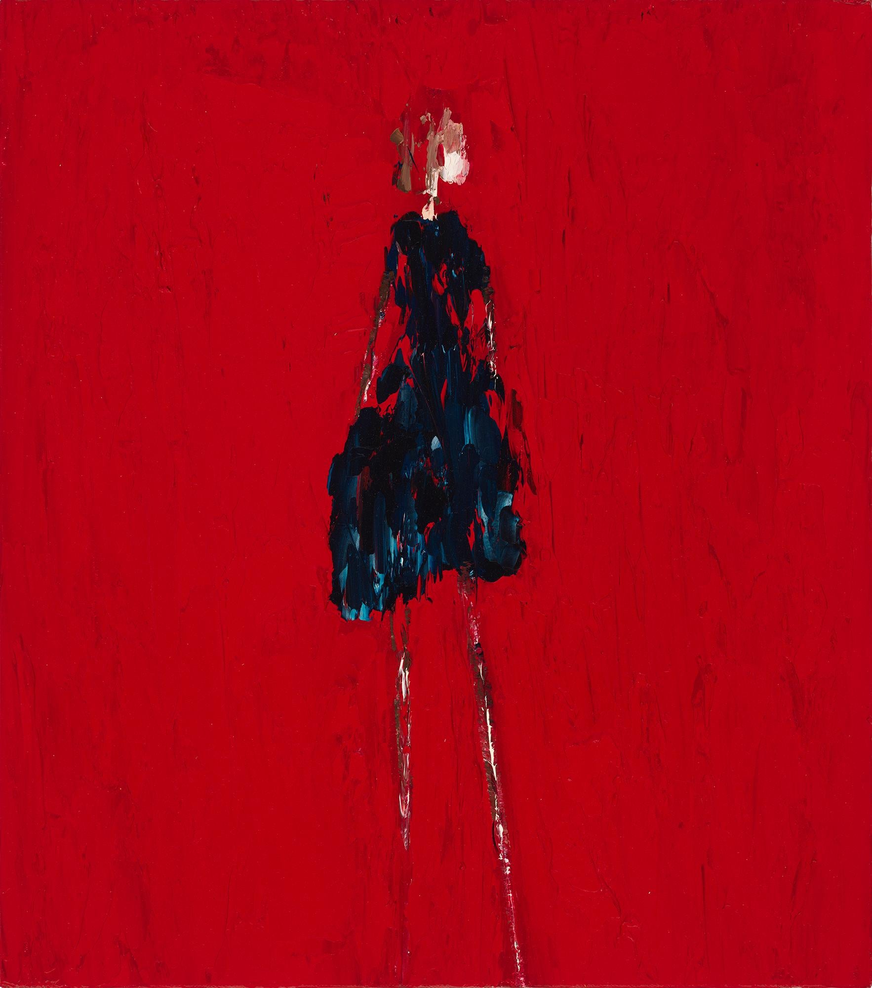 René Romero Schuler - Chyan figurative oil painting woman skeleton ...