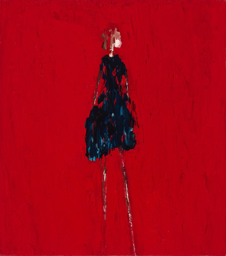 René Romero Schuler - Chyan figurative oil painting woman skeleton ...