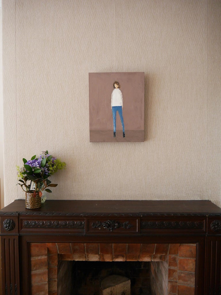 René Romero Schuler - Sidana figurative oil painting woman girl shadow ...