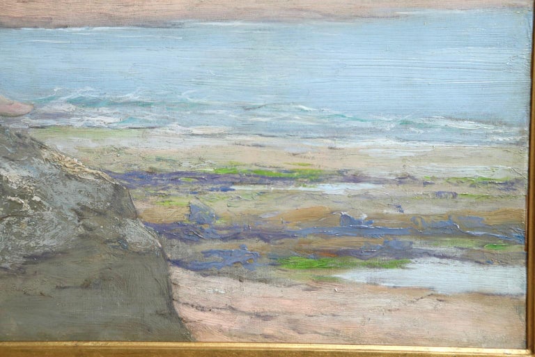 René Rousseau-Decelle - Resting on the Rocks - Impressionist Oil ...