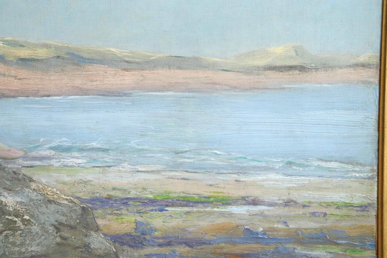 René Rousseau-Decelle - Resting on the Rocks - Impressionist Oil ...