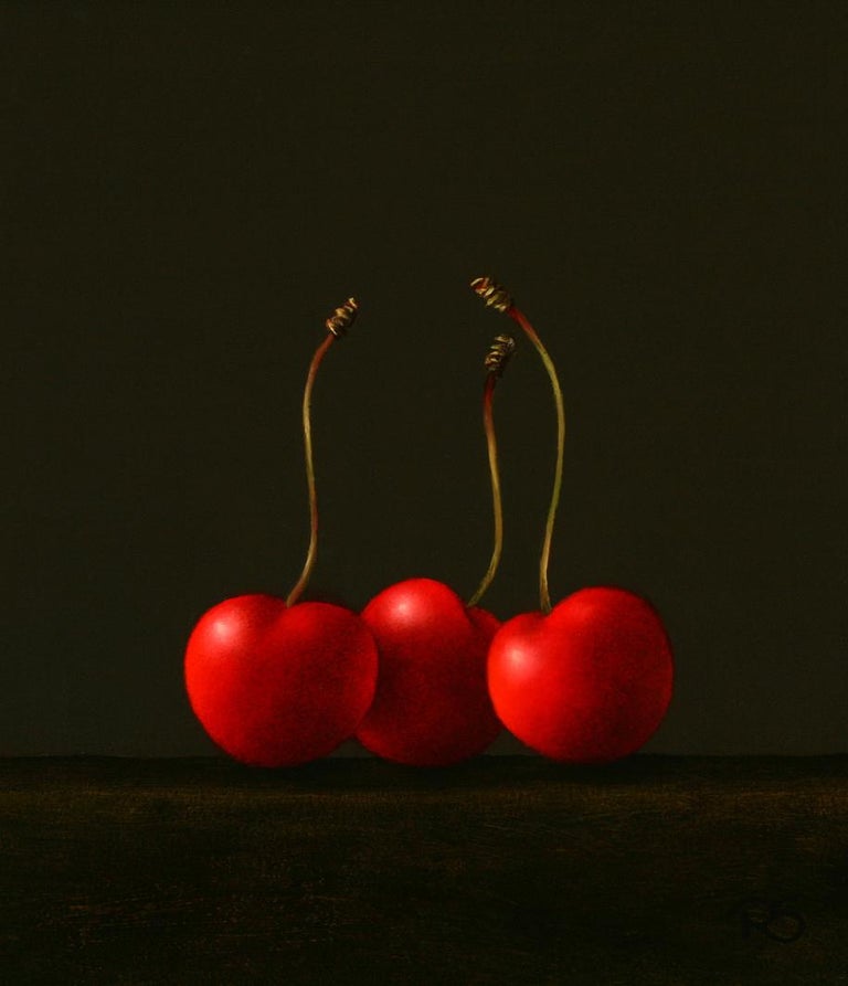 René Smoorenburg - ''''Three Cherries” Contemporary Fine Realist Still ...
