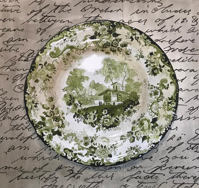 Renee Bott - Dinner Plate Dark Green For Sale at 1stDibs