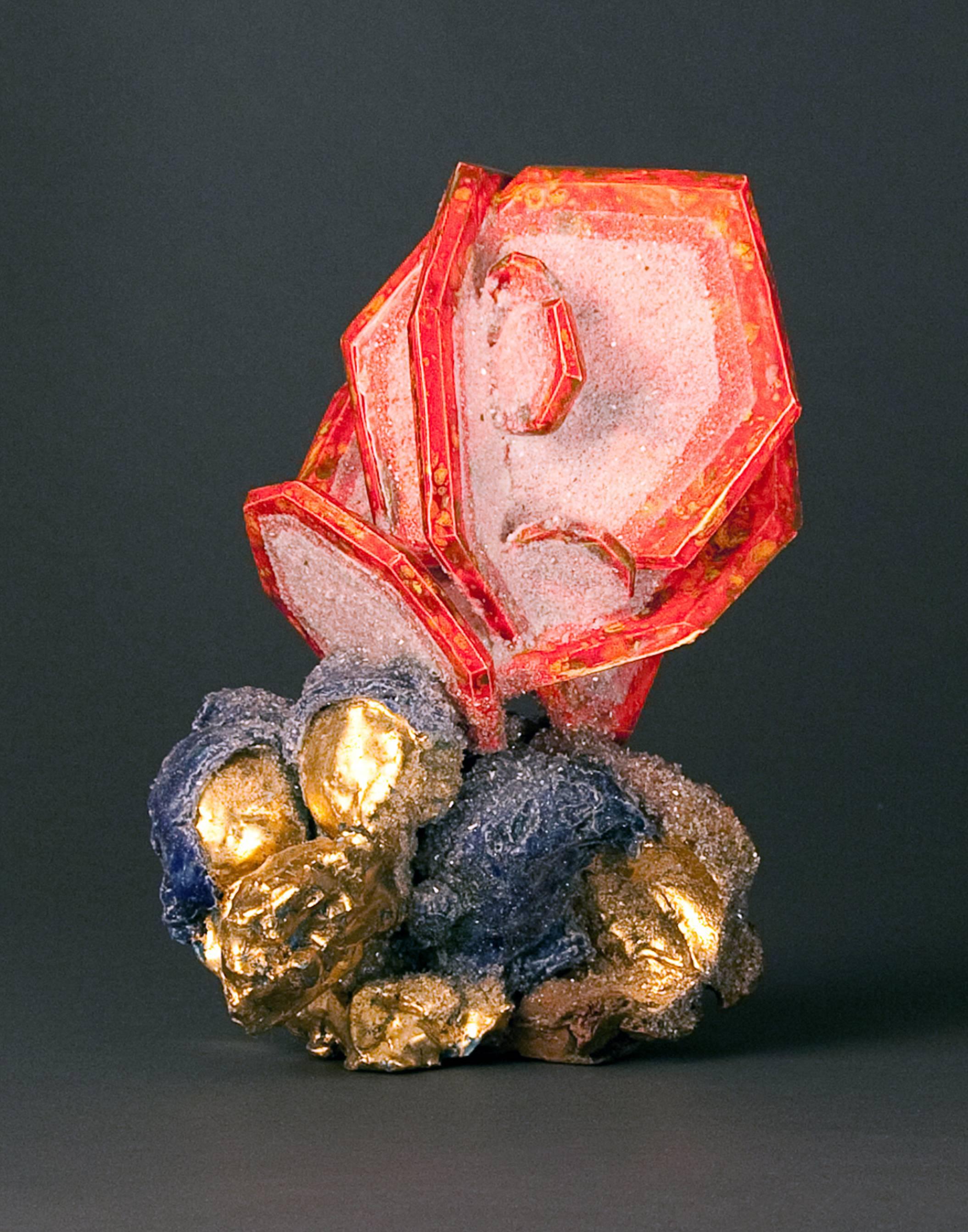 Renee Brown - Rose Wulfenite with Cerussite, Botryoidal Gold with ...