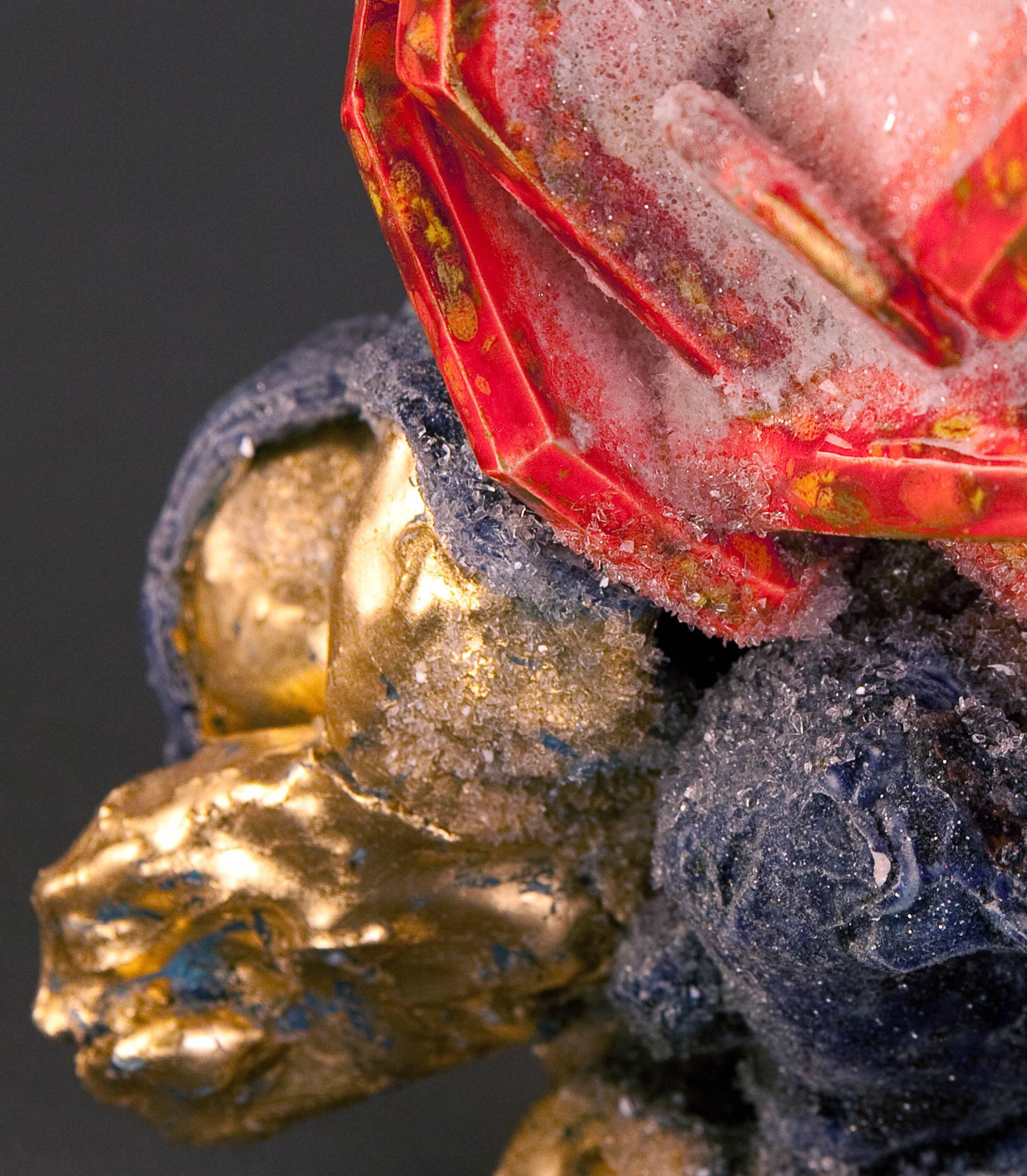 Renee Brown - Rose Wulfenite with Cerussite, Botryoidal Gold with ...