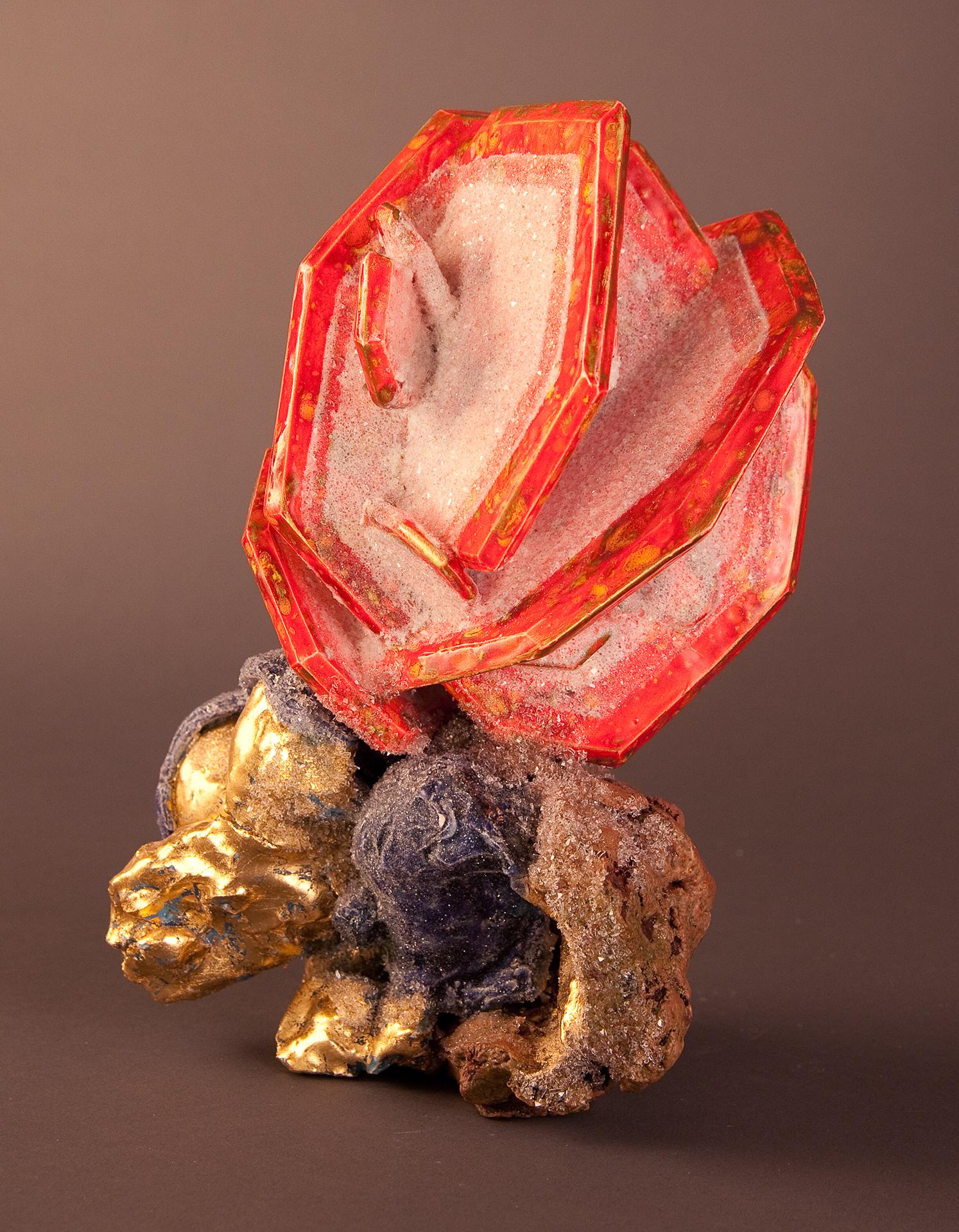 Renee Brown - Rose Wulfenite with Cerussite, Botryoidal Gold with ...