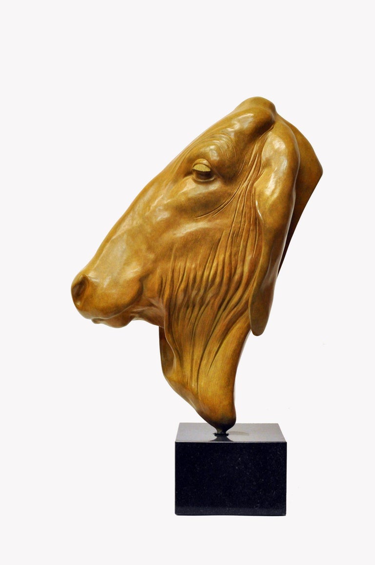 Renee Marcus Janssen - Dhana Brahman Cow Asian Bronze Sculpture Bos ...
