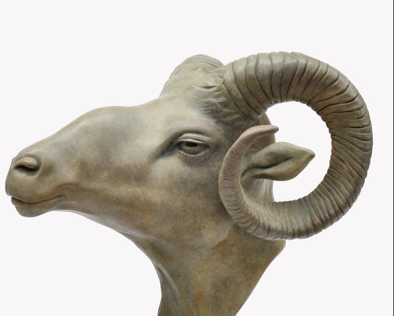 Renee Marcus Janssen - Apollo Ram Aries Bronze Sculpture Zodiac Sign ...