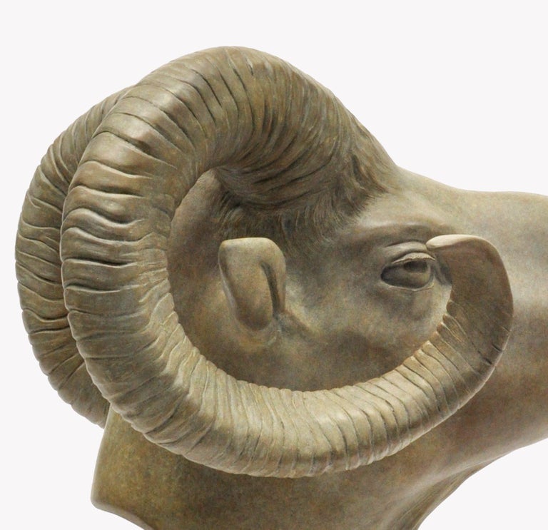 Renee Marcus Janssen - Apollo Ram Aries Bronze Sculpture Zodiac Sign ...