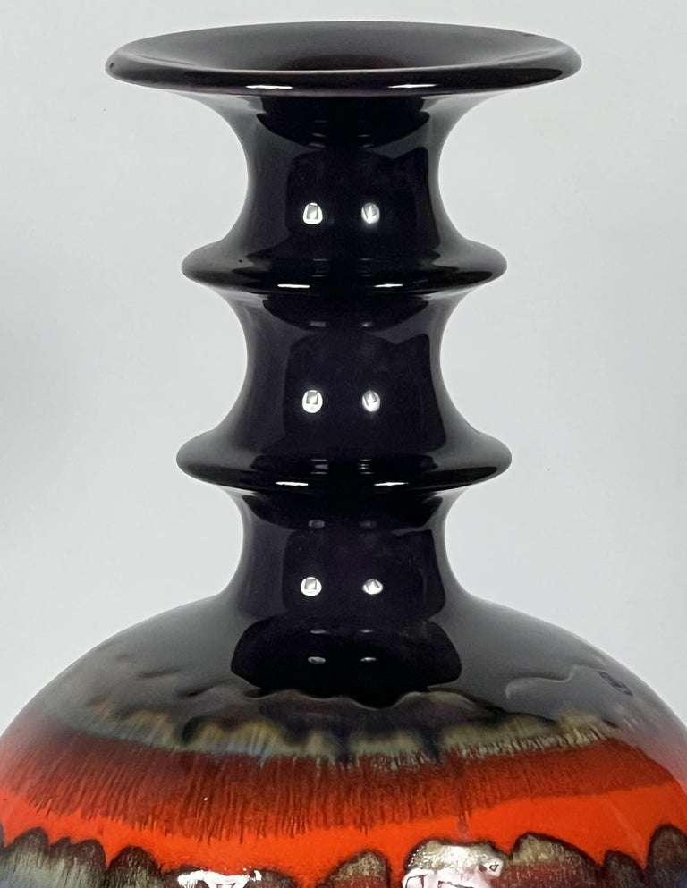 Renee Neue Hutschenreuther Space Age Solar Vase 1970's Vibrant Glaze ...