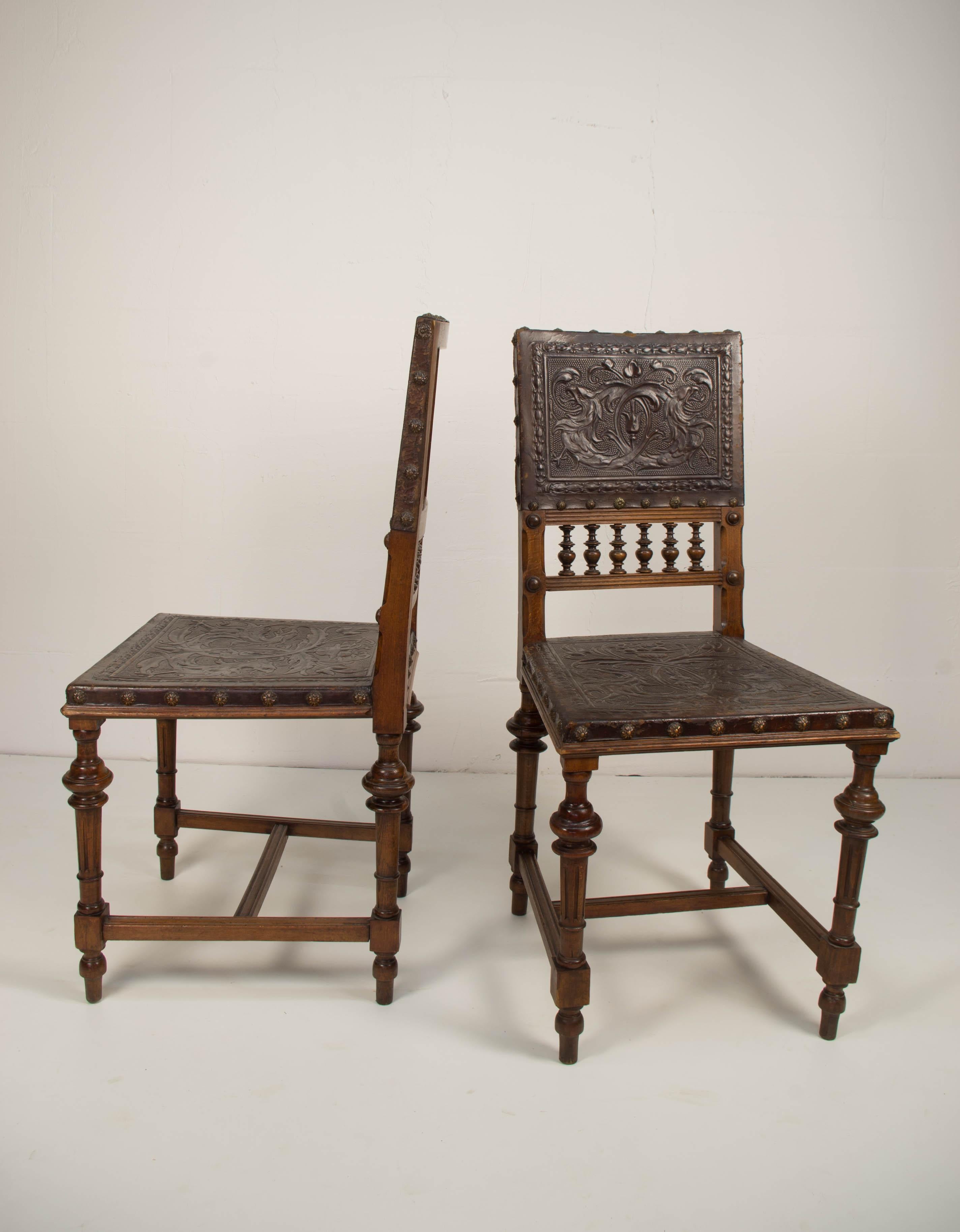Renaissance Revival Chairs, 1890s at 1stDibs