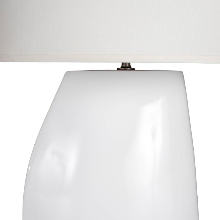 Reng, Fin/ Rudder Shaped Glazed Ceramic Lamp For Sale at 1stDibs
