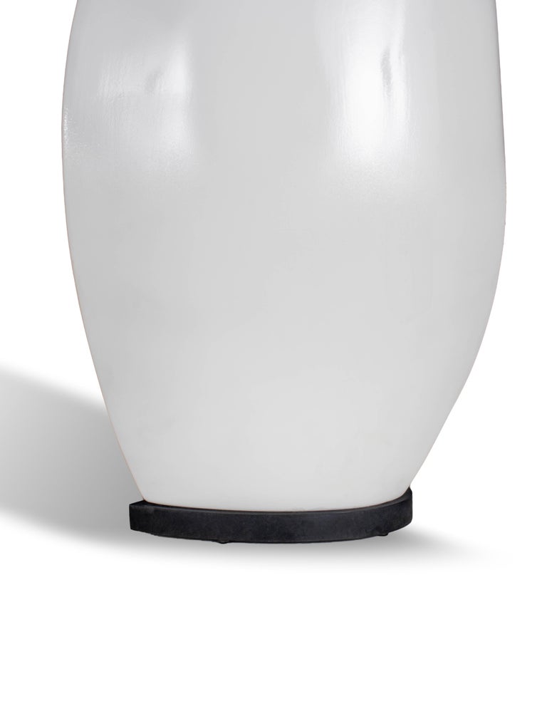 Reng, Fin/ Rudder Shaped Glazed Ceramic Lamp For Sale at 1stDibs