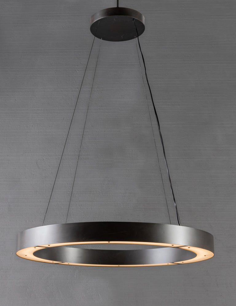 RENG, Hilo II, Forged Steel, Modernist Suspension Ring LED Light For ...