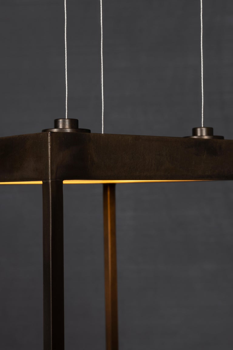 Reng, Kusho I Architectural Void Space Brass Pendant Light For Sale at ...