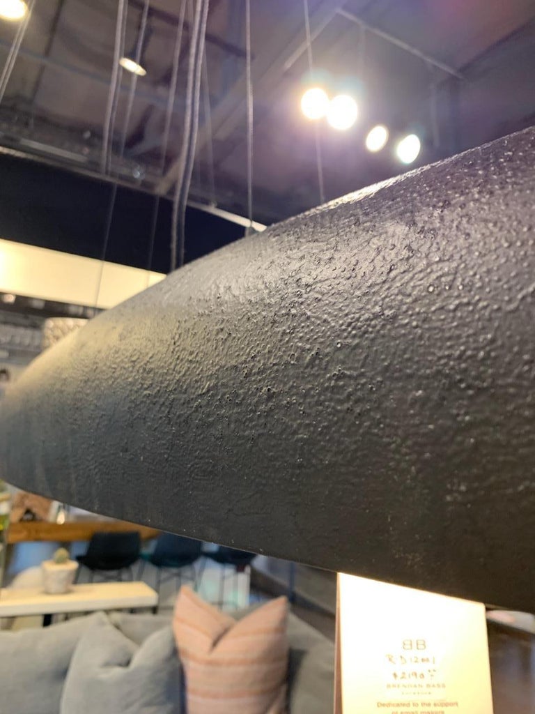 RENG, Marin, Hand Formed Ceramic, Elongated Black Oval Pendant For Sale ...