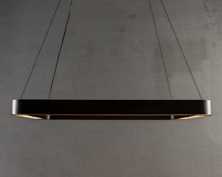 RENG, Miro, Forged Steel, Modernist Suspension Rectangular Led Light ...